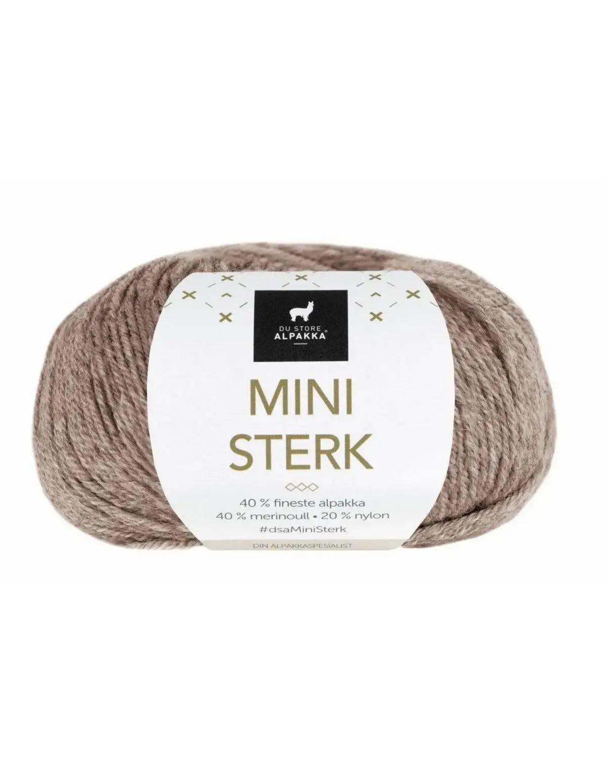 Mini Sterk garn fra Du Store Alpakka – slitesterkt og luksuriøst – Knitly